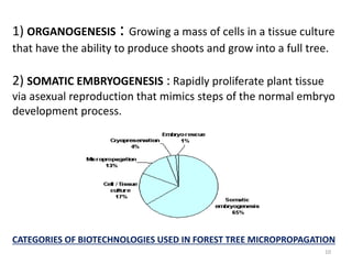 Biotechnological strategies in forestry & wasteland management | PPTX