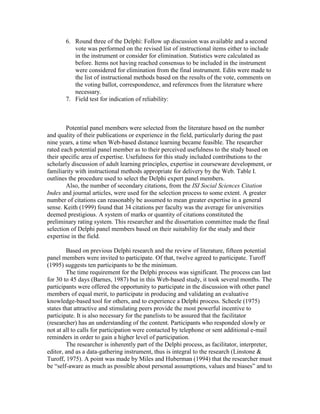 Sharon Colton - Details of Constructing a Web-Based Delphi | PDF