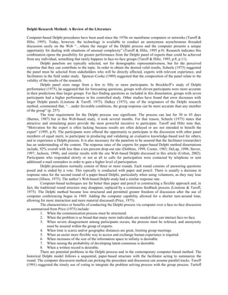 Sharon Colton - Establishing the Delphi Technique | PDF