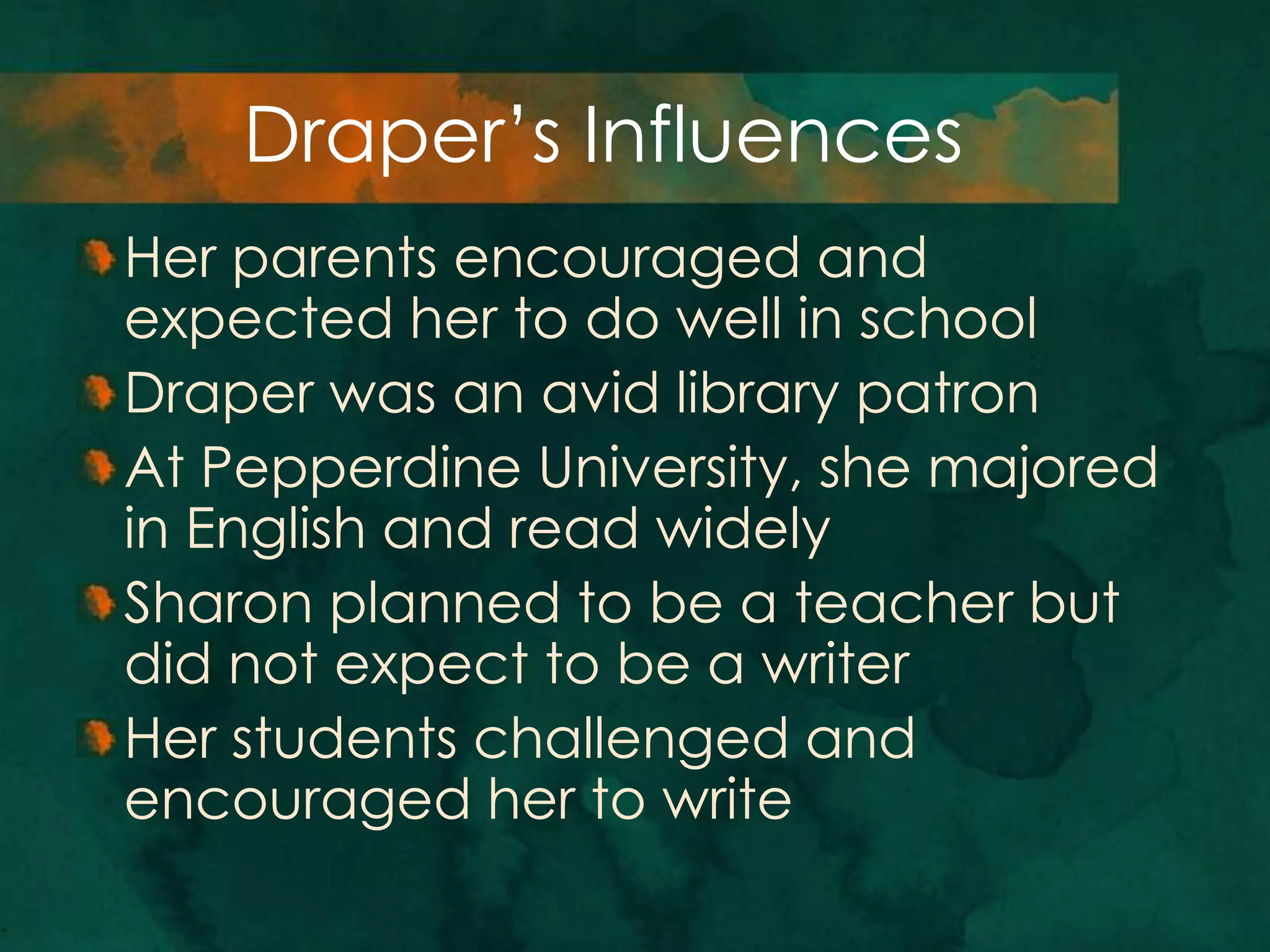 Sharon Draper Author Study | PPTX