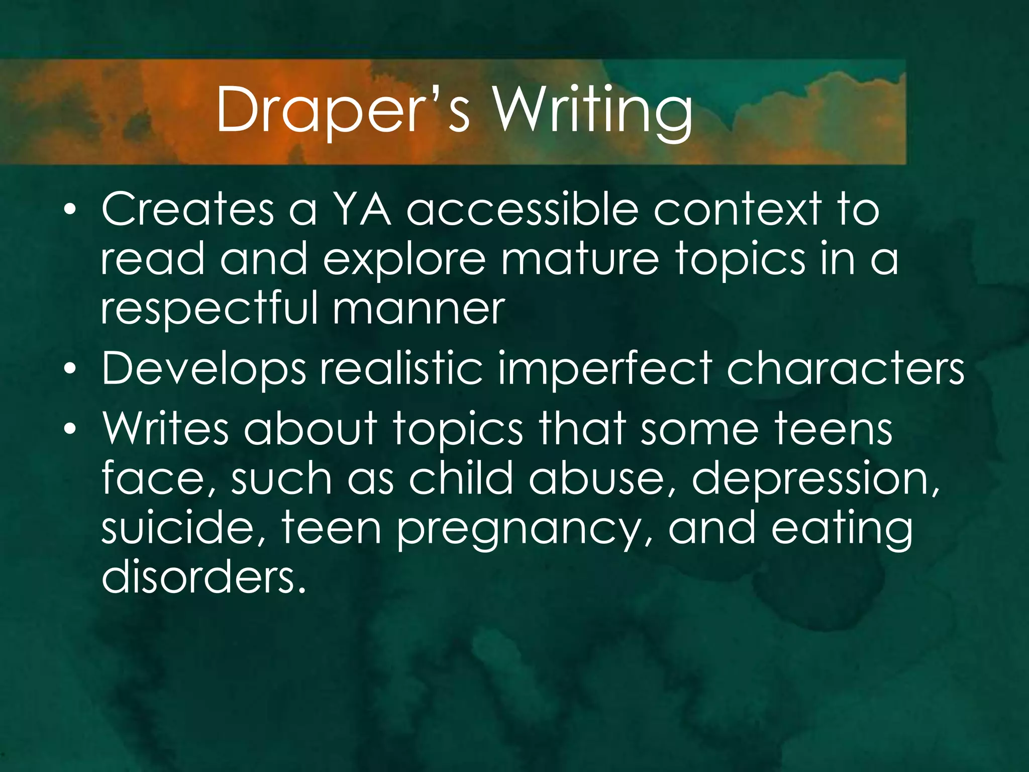 Sharon Draper Author Study | PPTX