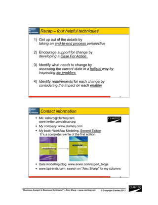 Analyst-to-Synthesist | PDF
