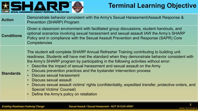 Sharp annual-training-presentation 27 aug 2021 | PPTX | Sexual ...