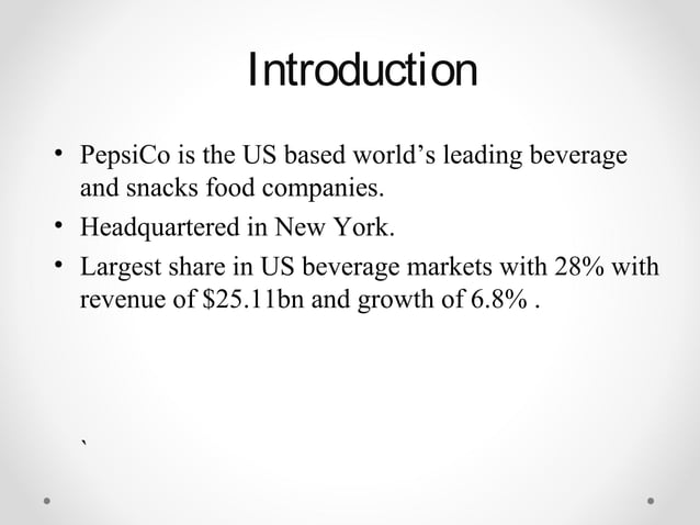 Pepsico distribution | PPT | Logistics | Business