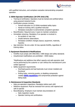 Essential Forklift Safety Tips for Operators | PDF