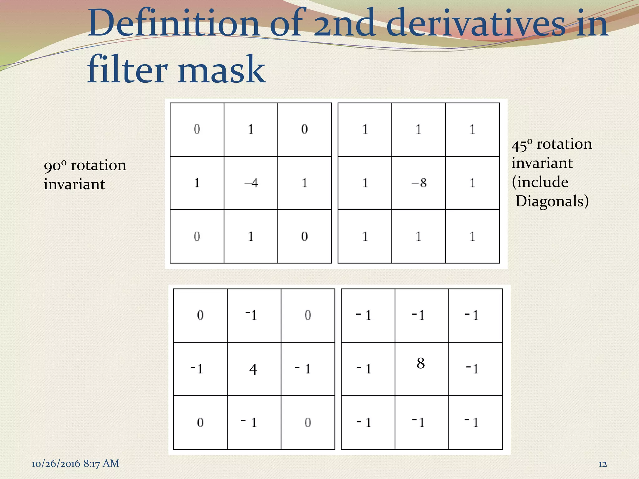 Sharpening spatial filters | PPT Sharpening spatial filters | PPT