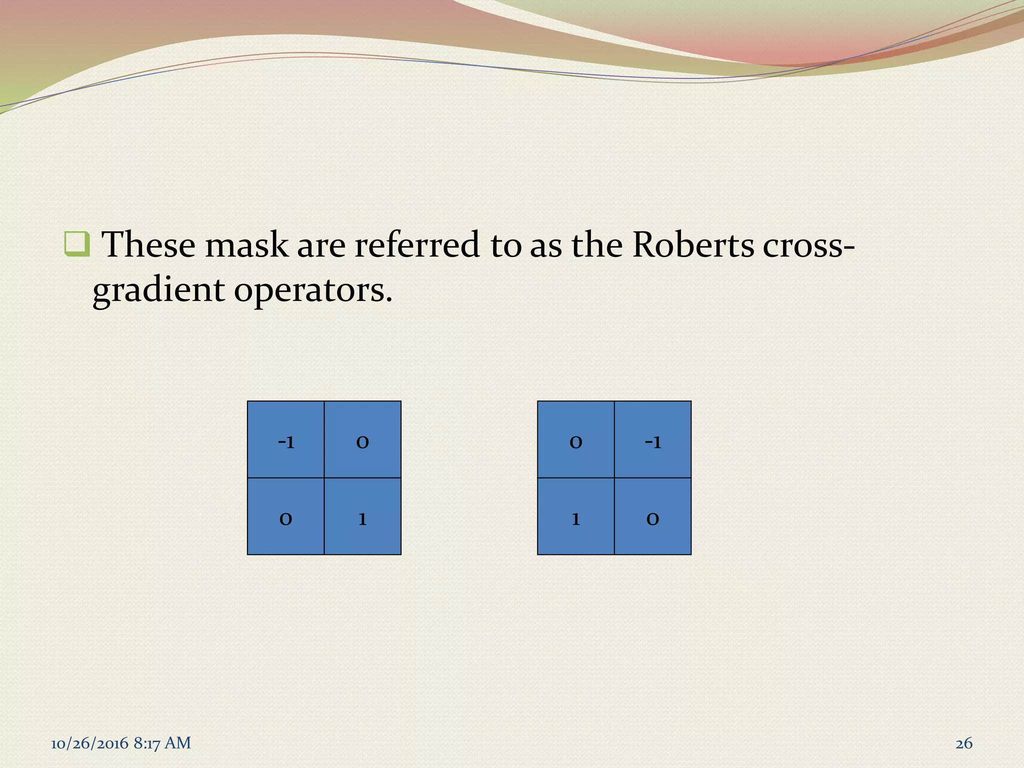 Sharpening spatial filters | PPTX