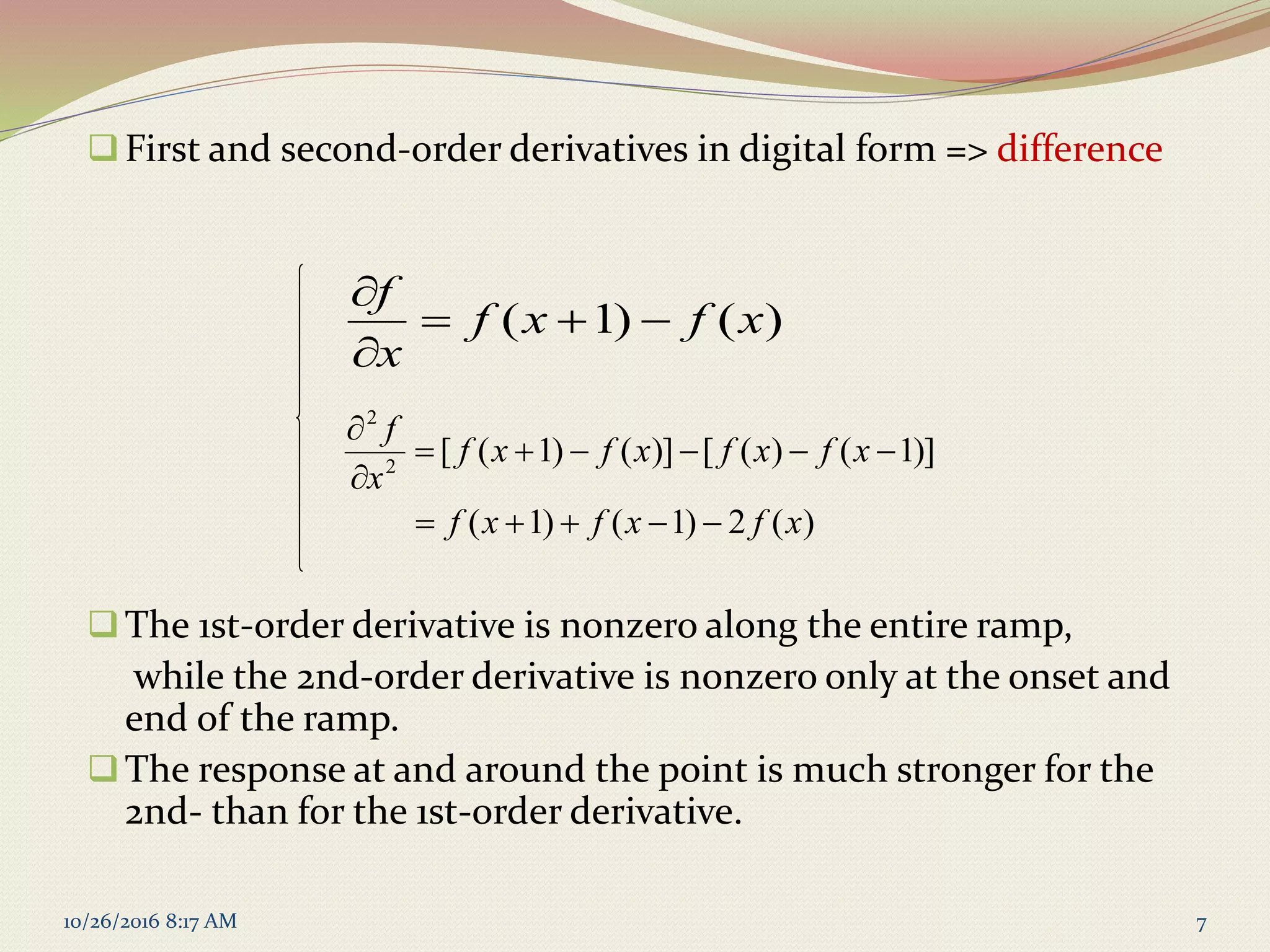 Sharpening spatial filters | PPTX
