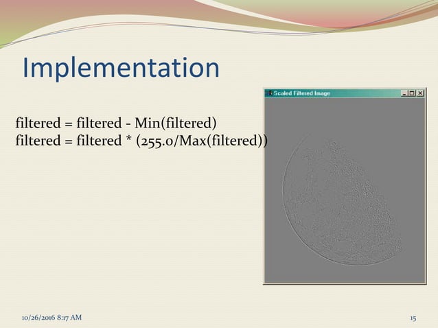 Sharpening spatial filters | PPTX