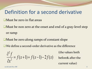 Sharpening spatial filters | PPTX