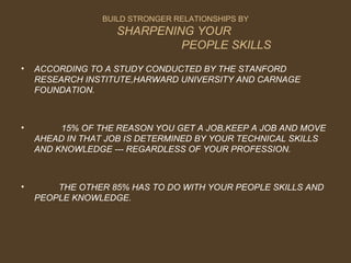 Sharpening Your People Skills | PPT