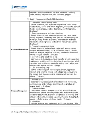 Sharpen Your Knowledge with ASQ Manager of Quality/Organizational ...