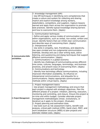 Sharpen Your Knowledge with ASQ Manager of Quality/Organizational ...