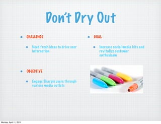 Sharpie Social Media Strategy | PDF | Social Networking | Internet