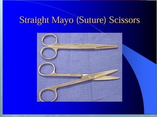 Sharp instruments (blade, bp handle, scissor needle, suture material) | PDF