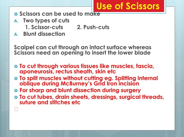 Sharp instruments (blade, bp handle, scissor needle, suture material ...