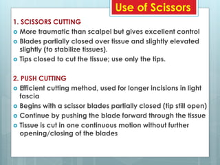 Sharp instruments (blade, bp handle, scissor needle, suture material) | PDF