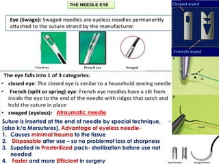 Sharp instruments (blade, bp handle, scissor needle, suture material) | PDF