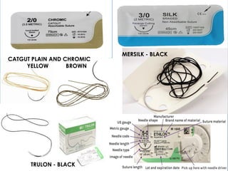 Sharp instruments (blade, bp handle, scissor needle, suture material) | PDF
