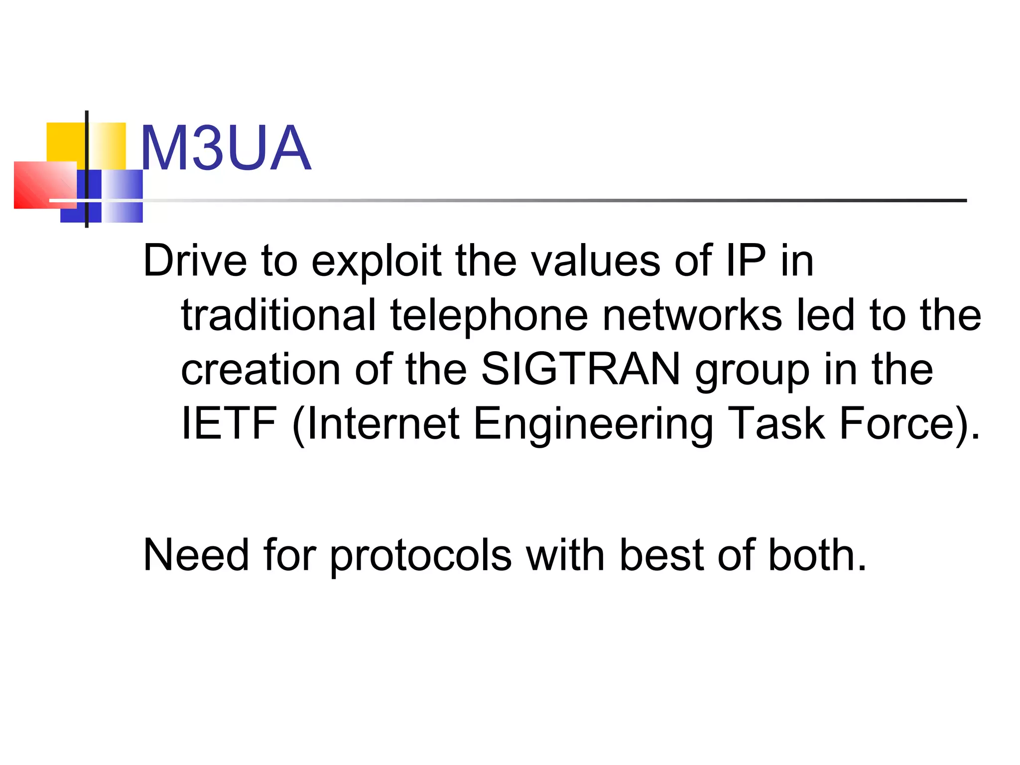 ss7 and M3UA | PPT