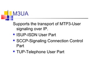 ss7 and M3UA | PPT