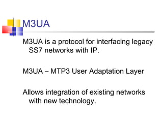 ss7 and M3UA | PPT