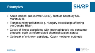 Eirian Thomas: Chemical safety and chemical threats (SHARP JA WP9) | PDF