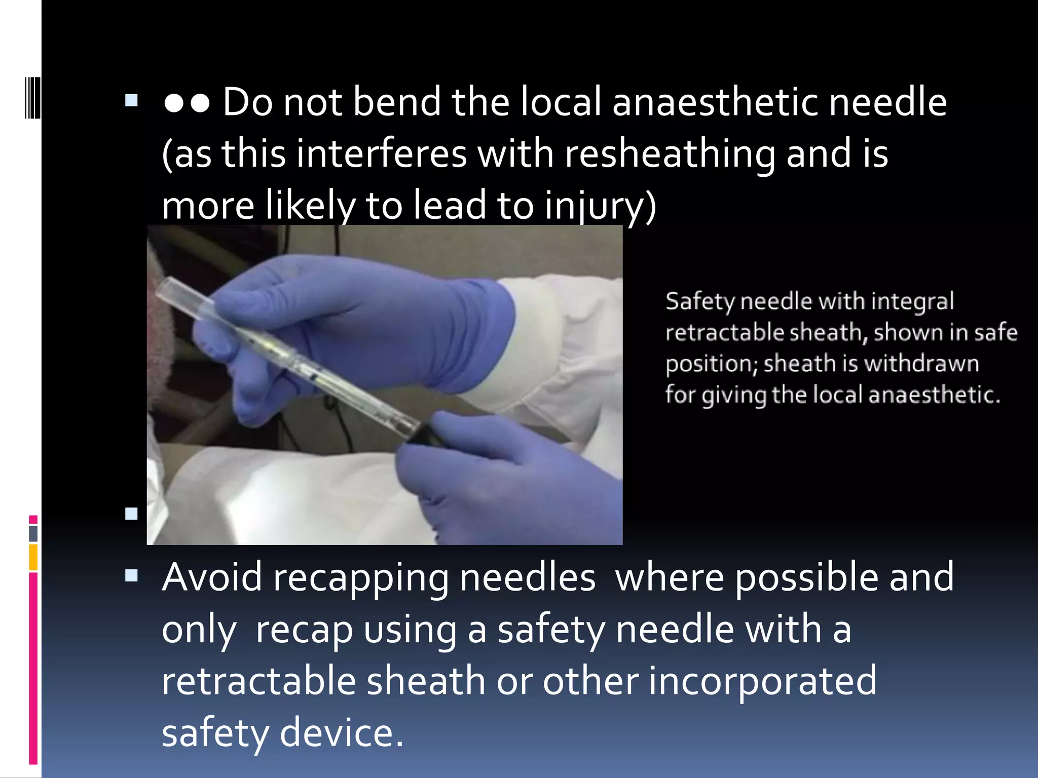 Sharp safe working in the dental | PPTX