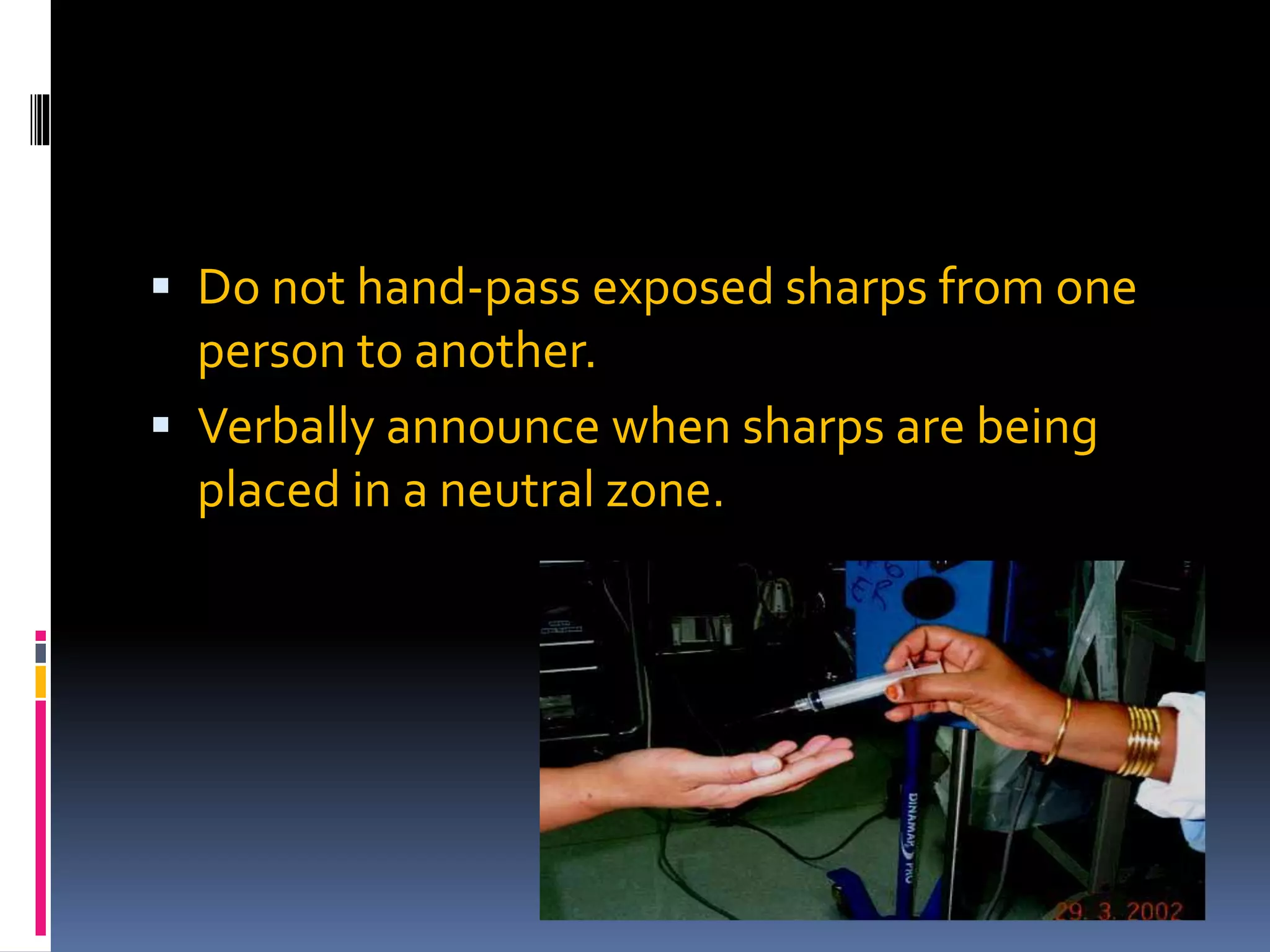 Sharp safe working in the dental | PPTX