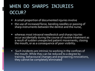 Sharp safe working in the dental | PPTX