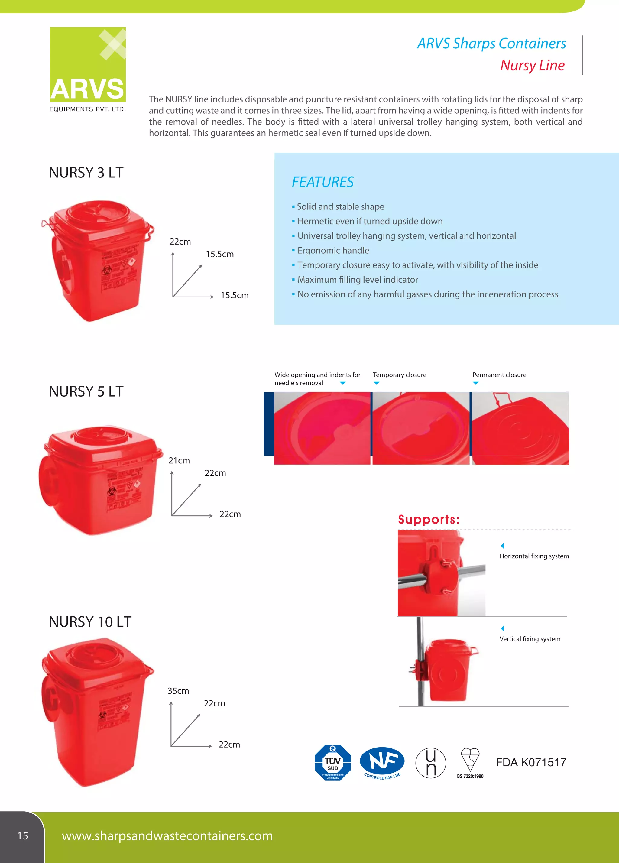 Sharps containers nursy line | PDF