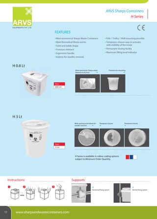 Sharps containers H Series | PDF