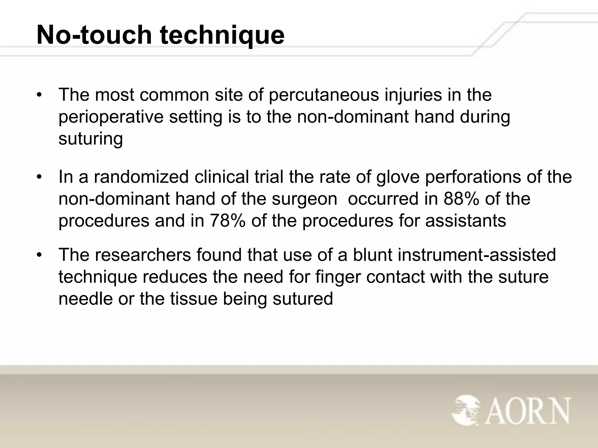 Sharps Safety - AORN Recommended Practices | PDF