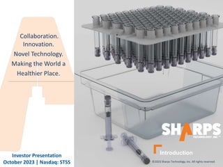 Sharps Investor Presentation October 2023 | PDF | Pharmaceutical ...