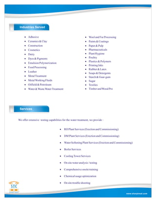 Sharp Tech Chemicals, Coimbatore, Swimming Pool Treatment Chemicals | PDF