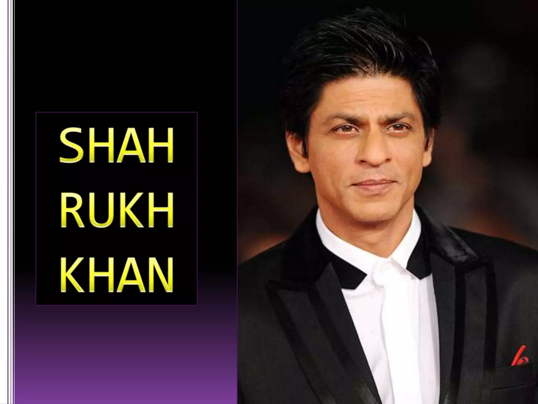 Sha rukh khan | PPTX