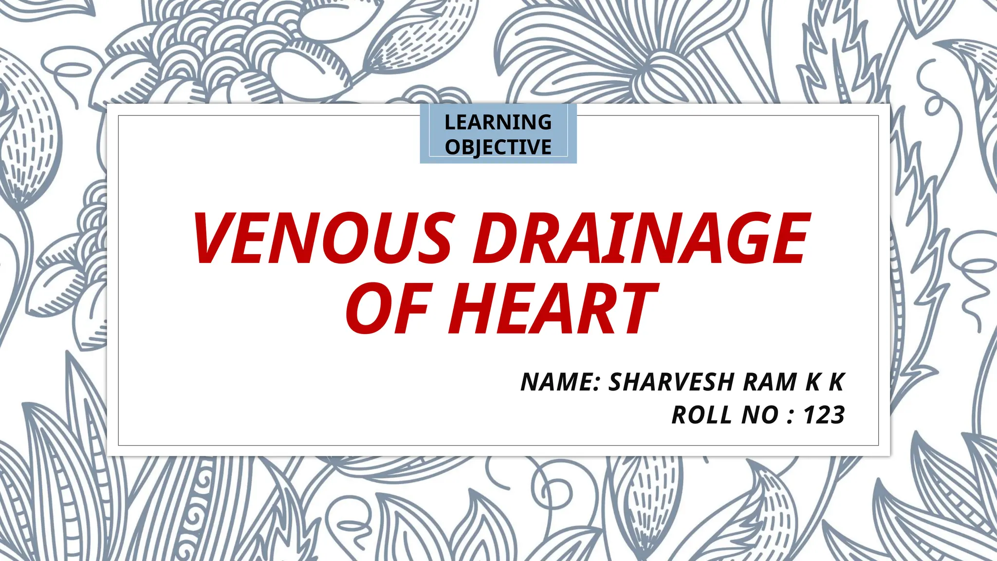 Anatomg Venous drainage of heart.pptx?.. | PPTX
