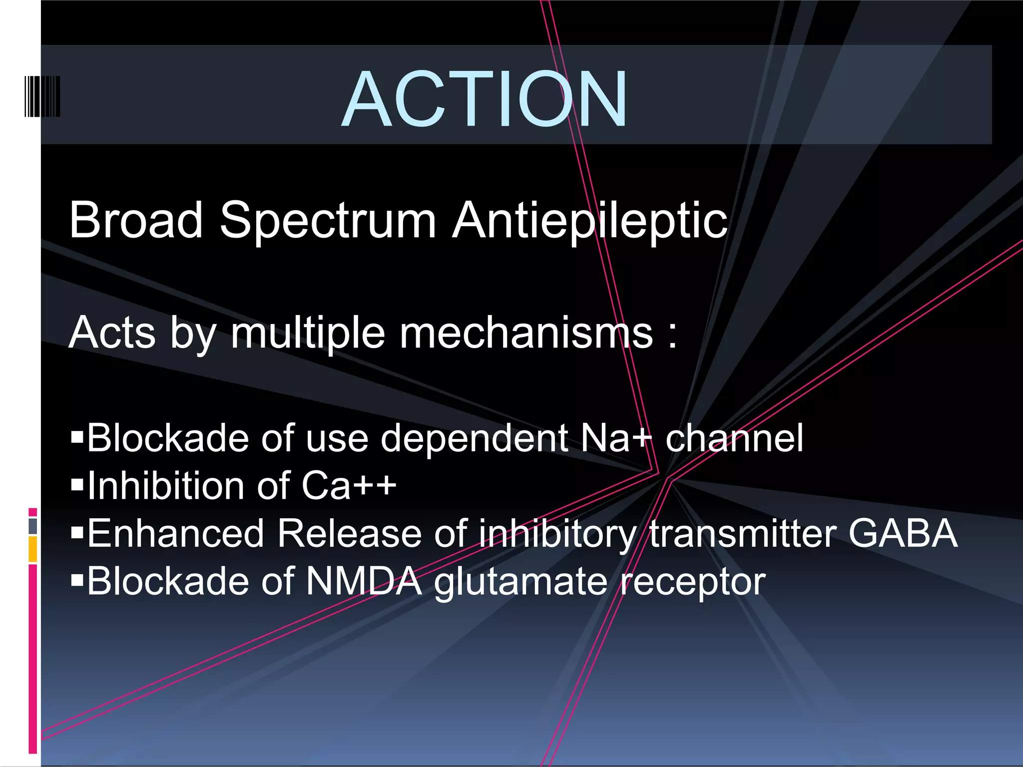 Sodium Valproate Drug Presentation | PPTX