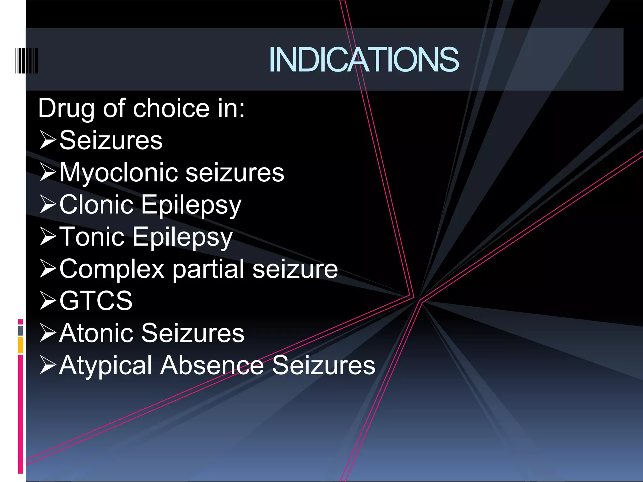 Sodium Valproate Drug Presentation | PPTX