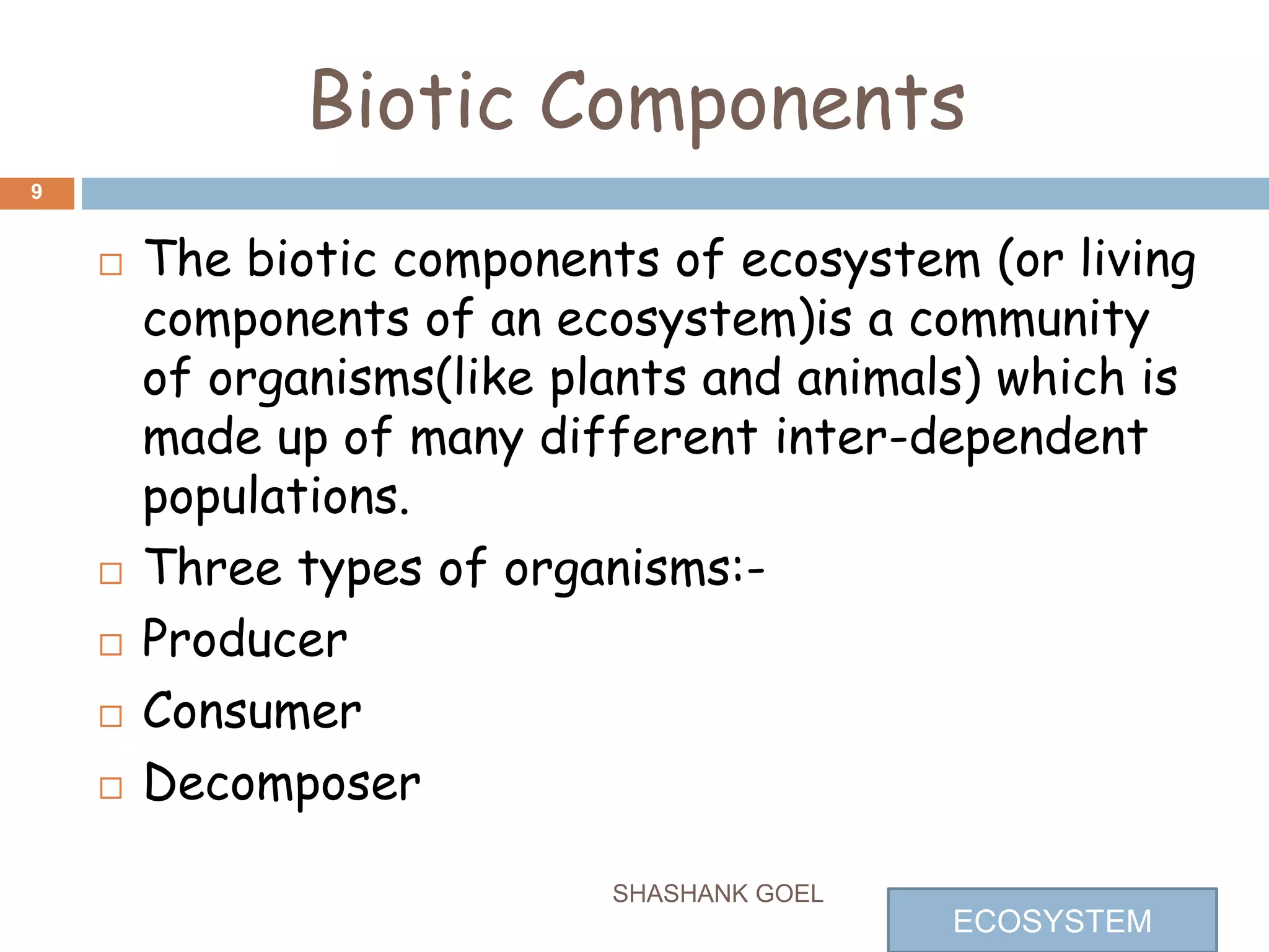 Ppt on ecosystem | PPTX