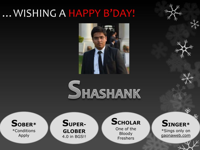 Shashanks Bday ppt | PPT