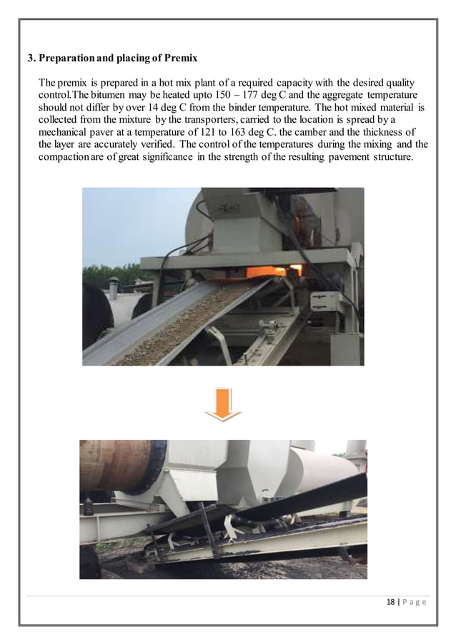 Summer Training Report On Bituminous (Asphalt) Road | DOCX | Civil ...
