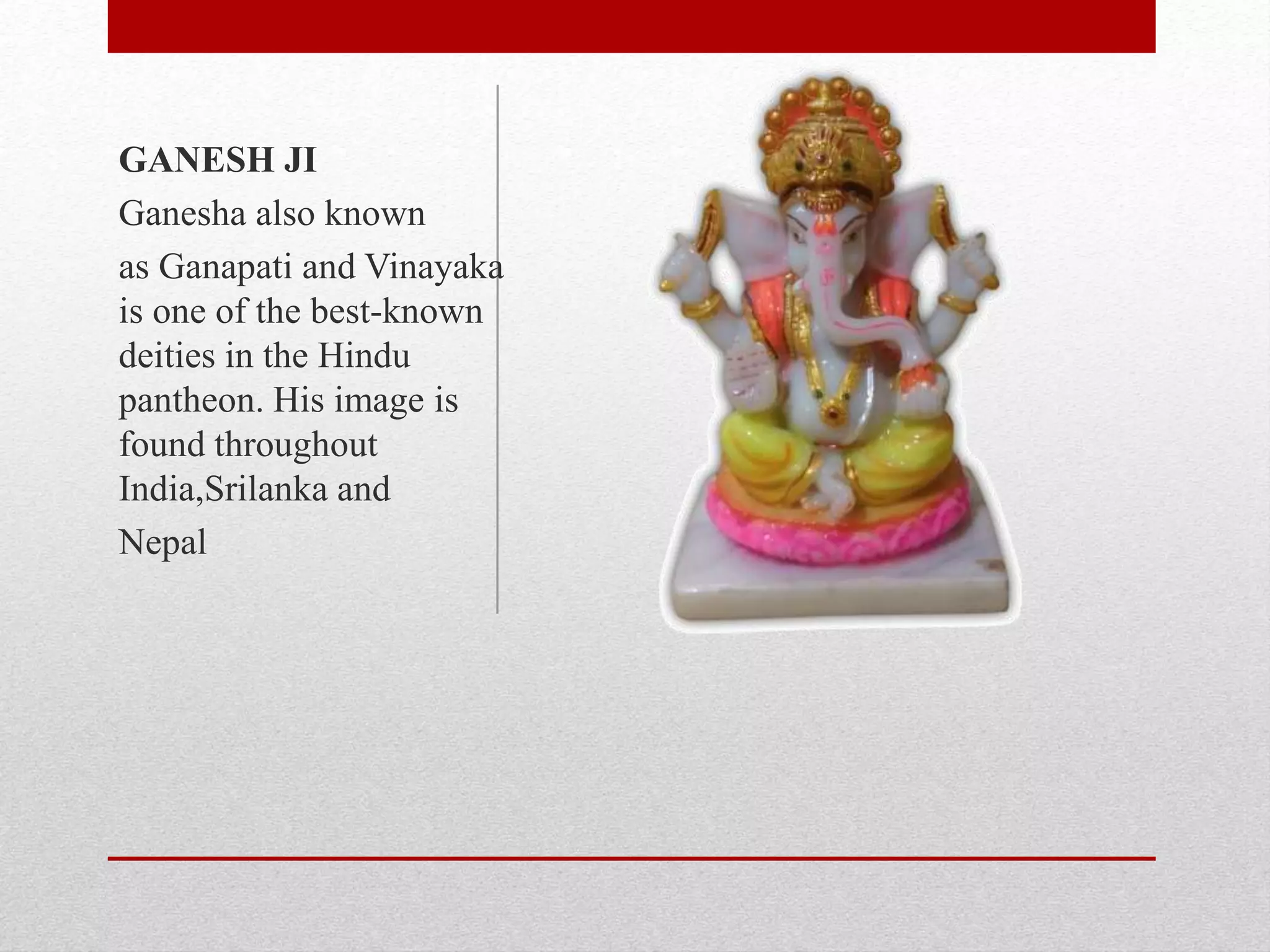 Top 10 indian God Idols | PPTX