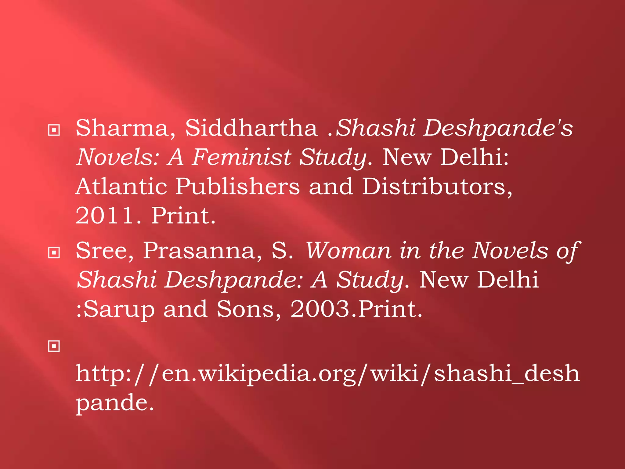 Shashi Deshpandes That Long Silence Ppt By Rashmi Vajpayee Ppt