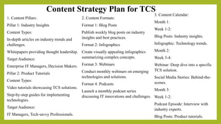 Digital Marketing Plan For the Company of TCS | PPTX