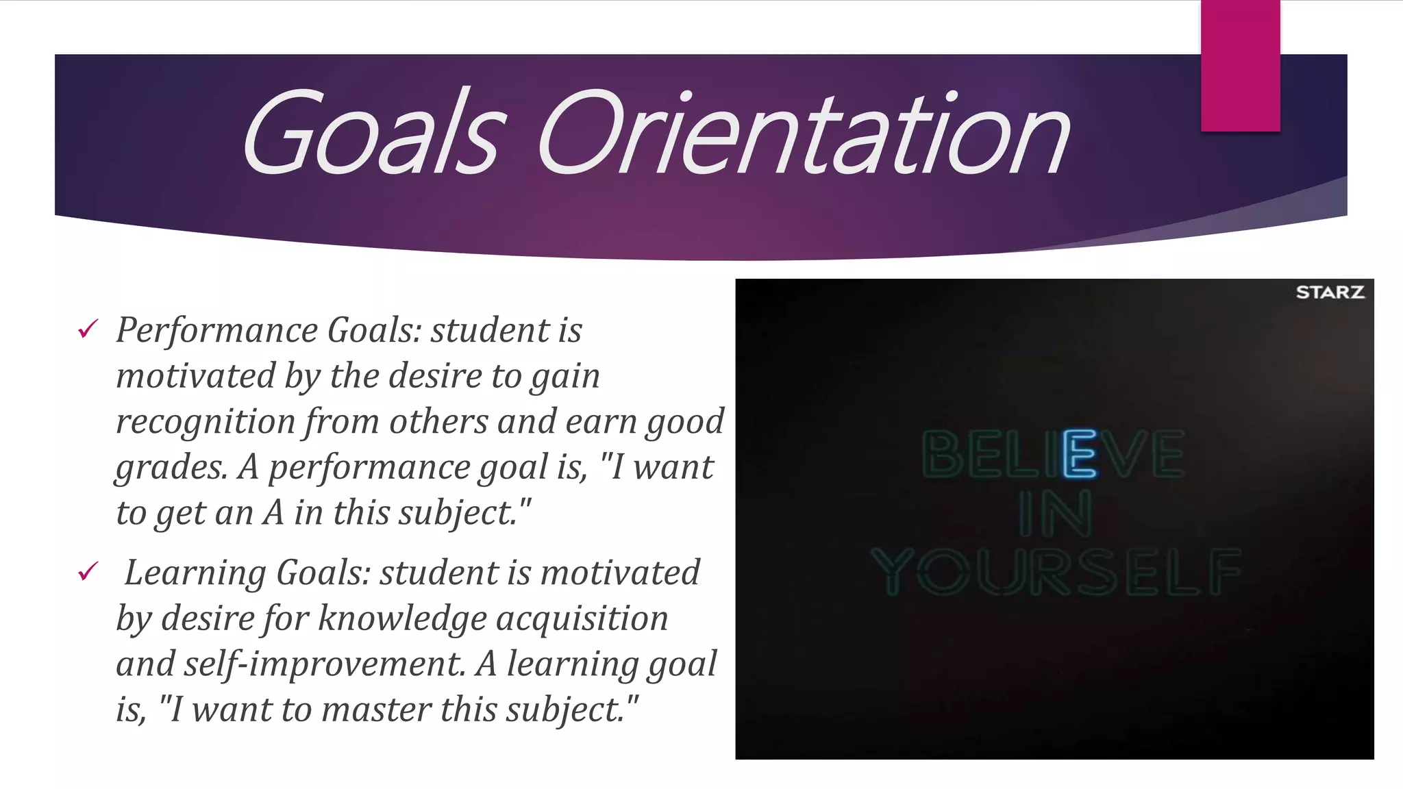 EDUCATIONAL PSYCHOLOGY :- MOTIVATION | PPTX