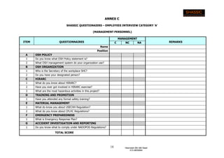 Shassic Checklist | PDF