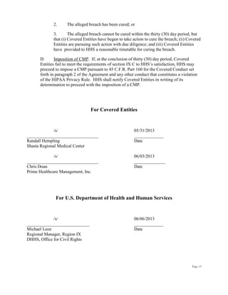 Shasta agreement | PDF