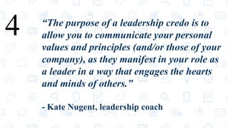 Shaub, K. - Leadership Credo | PPTX