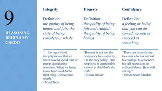 Shaub, K. - Leadership Credo | PPTX